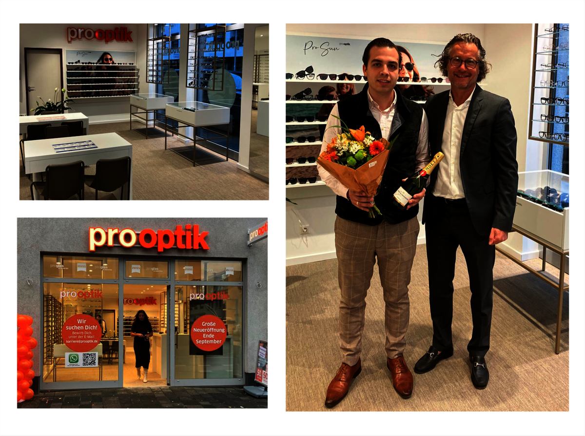 Konsequenter Wachstumskurs: pro optik eröffnet neues Fachgeschäft in ...